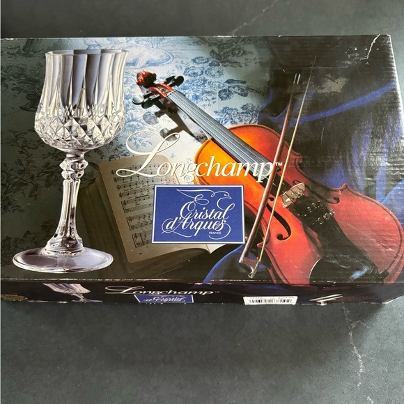 Longchamp | Dining | Cristal Darques Longchamp Crystal Wine Glass ...